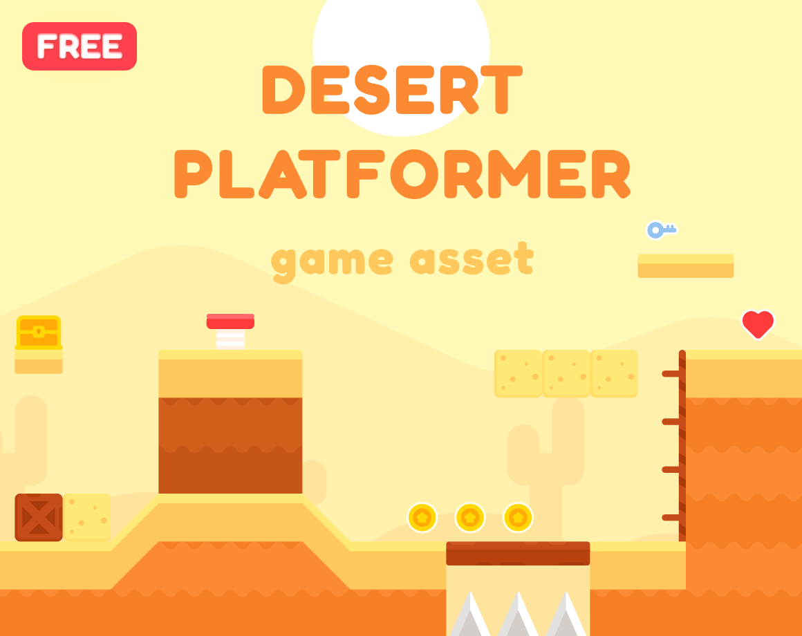 Desert Platformer Asset Pack by nemo
