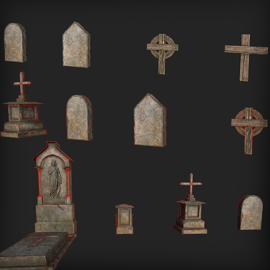 Cemetery Props by sakis laspas