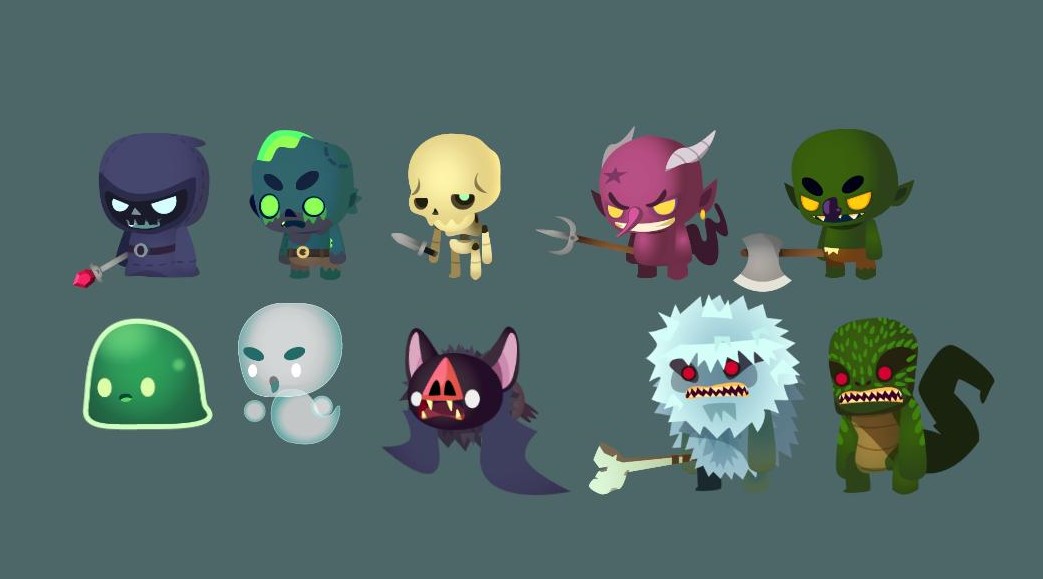 2d Monster Bundle Pack Volume 1 Preview by Pondo