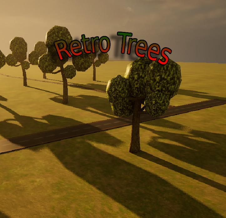 Low Poly Retro Trees by VoidFlare Studio