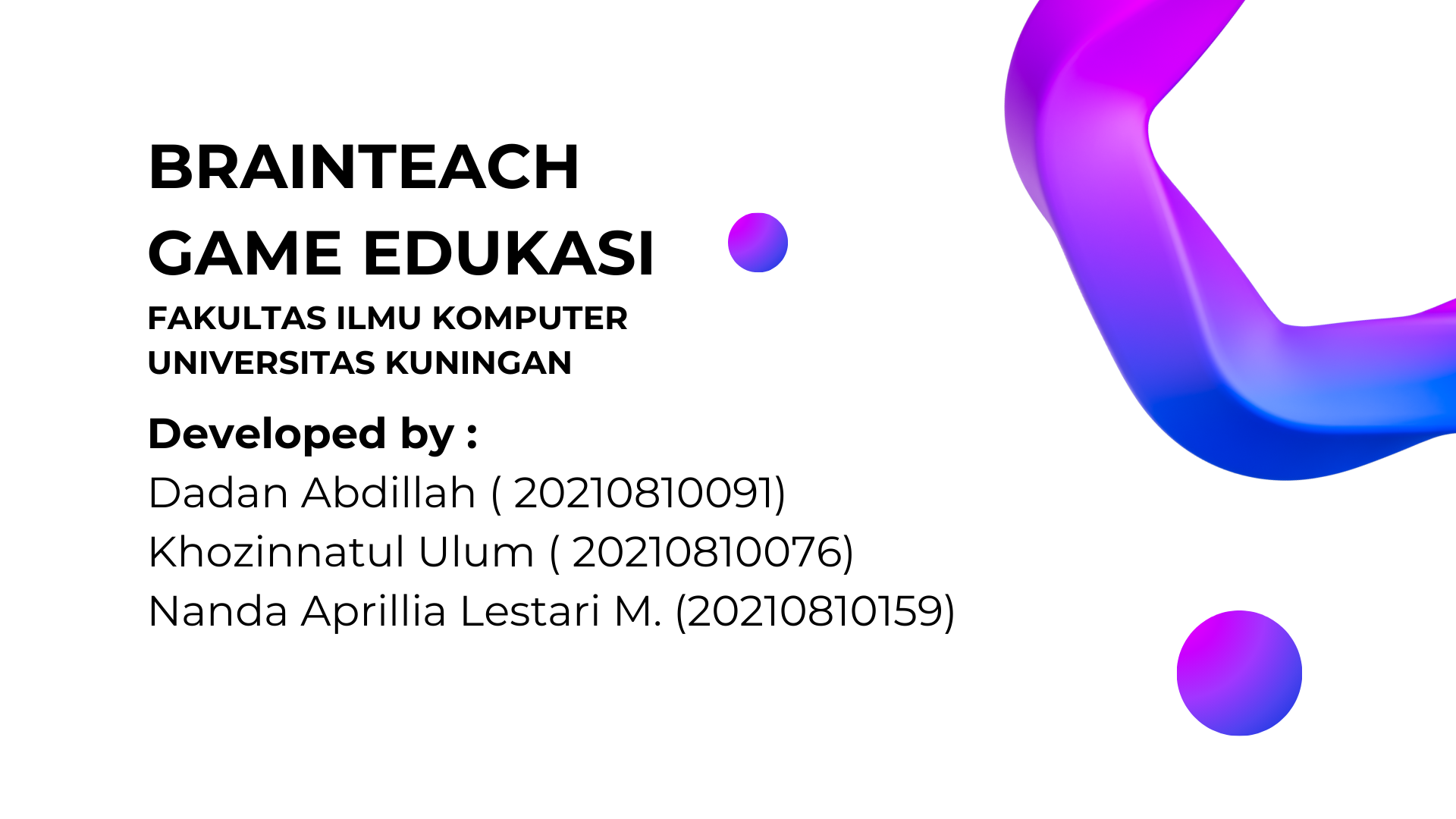 GAME EDUKASI - BRAITECH by dadanabdilah