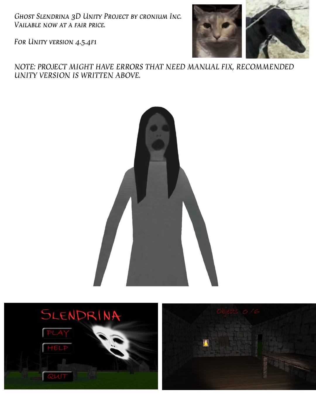 Ghost Survival Slendrina 3D by cronium