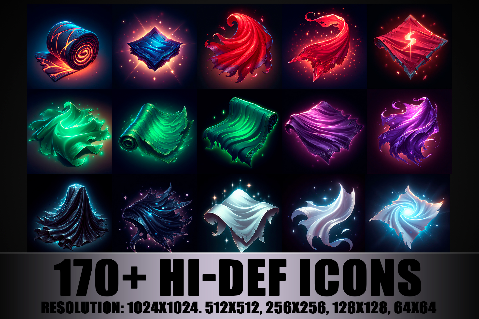 170+ Hi Def Icons of Cloth by FortressSide