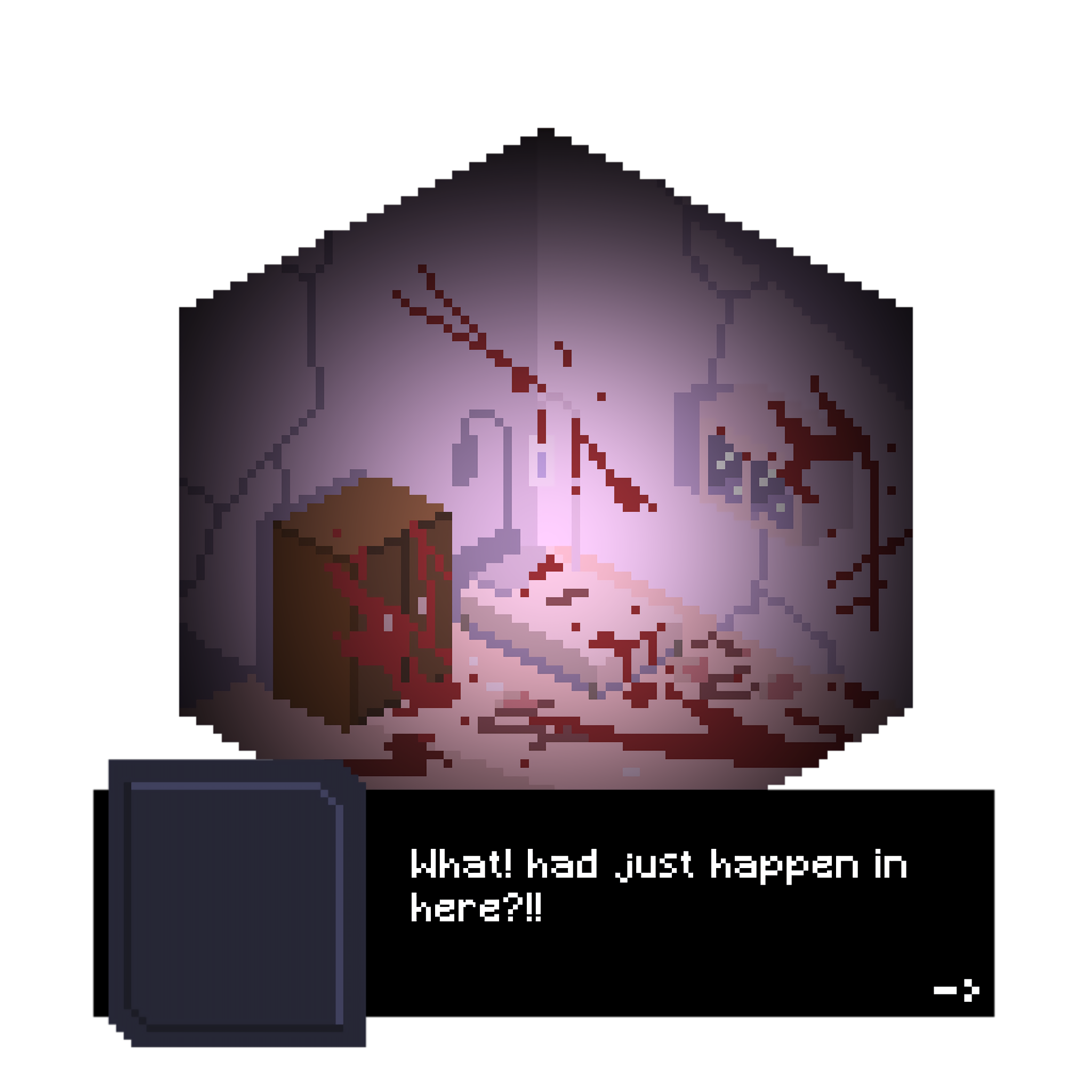 Horror Isometric room(1024 x 1024px) by Introvertt2D