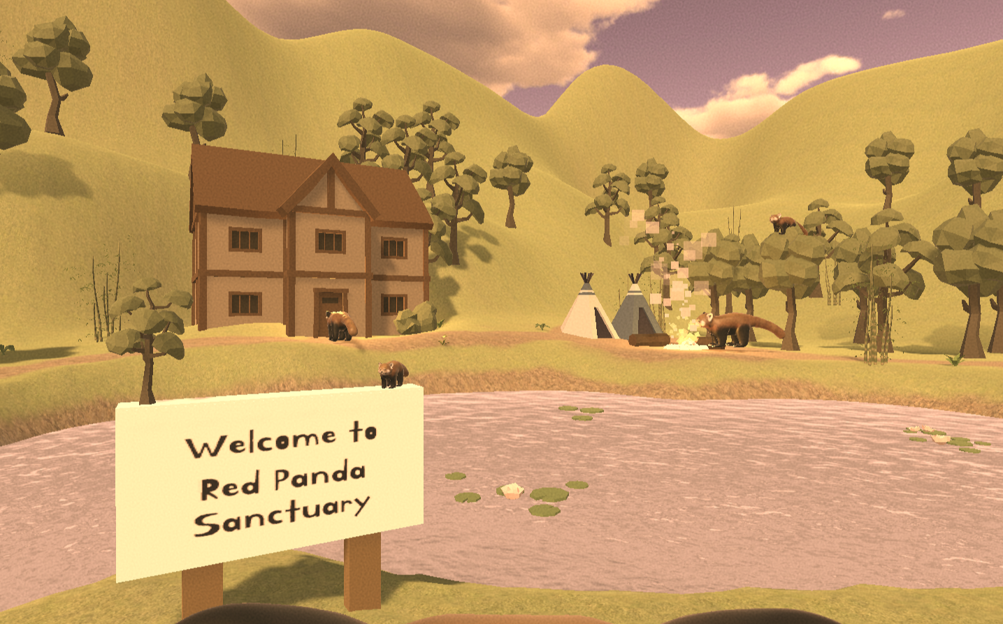 Red Panda Sanctuary by sphiacarys