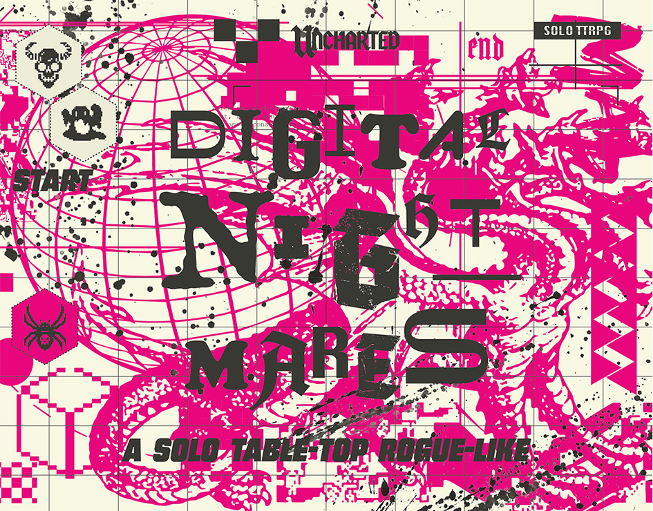 DIGITAL NIGHTMARES by Uncharted for One-Page RPG Jam 2024 - itch.io