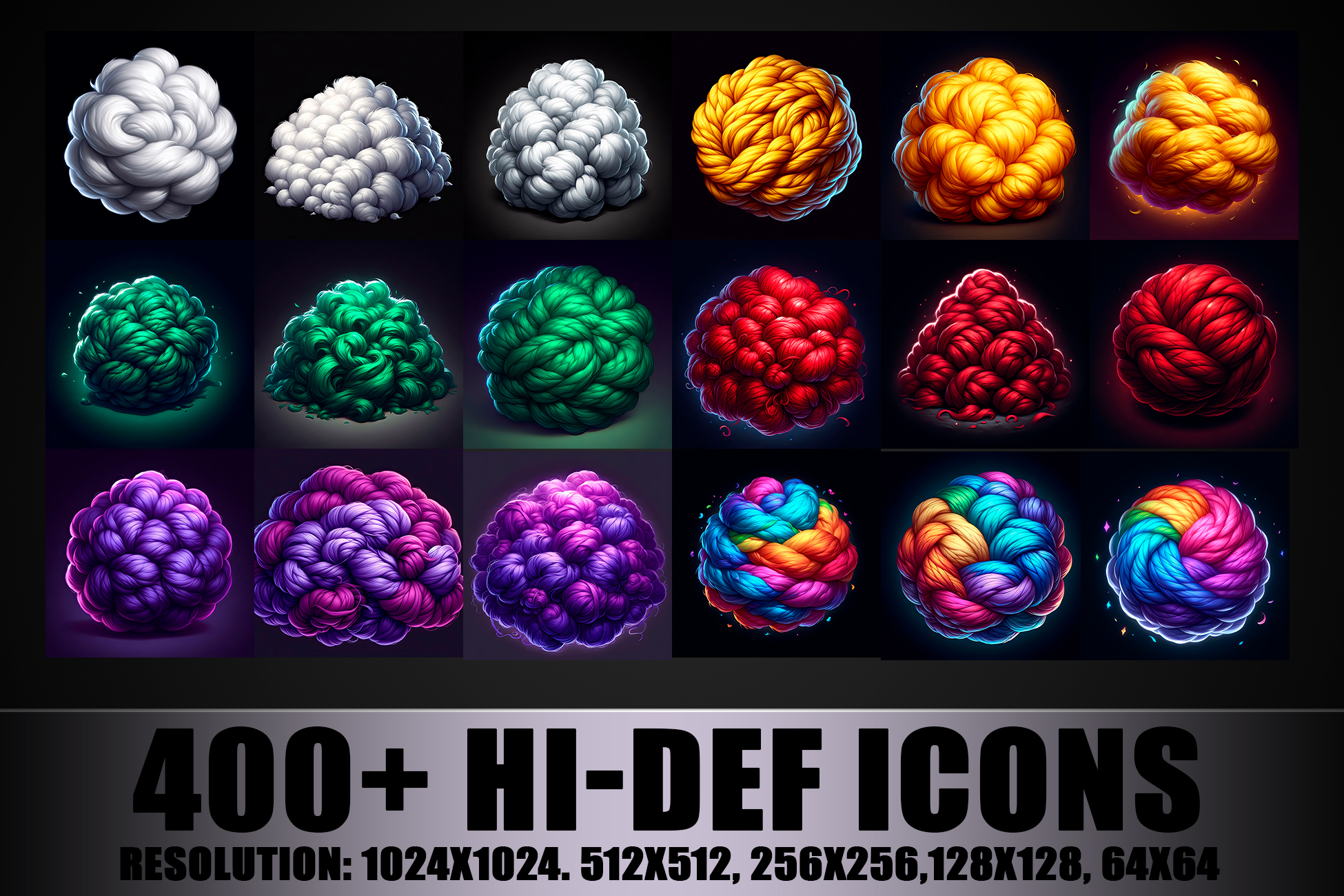 400+ Hi Def Icons of Wool by FortressSide