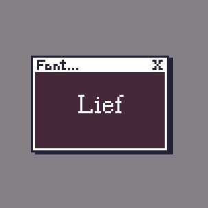 Pixel Font - Lief by Lady Liefy