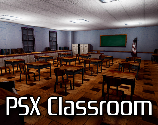 PSX School Classroom Environment by Ink Ribbon
