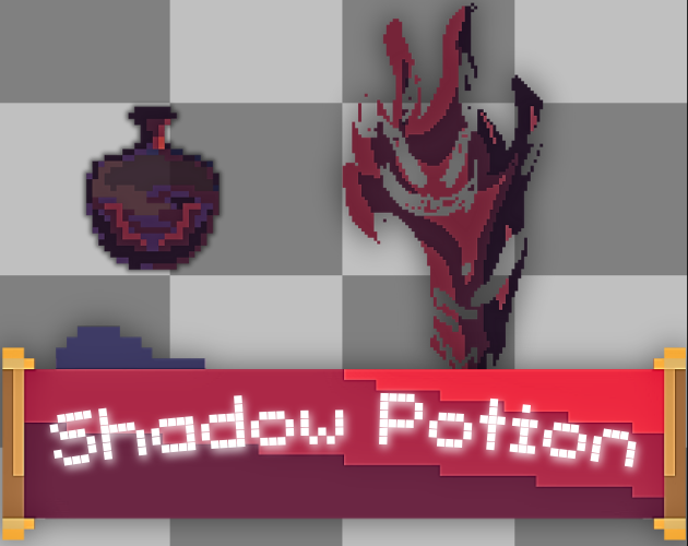 2D pixel art Shadow potion sprite by SkySea