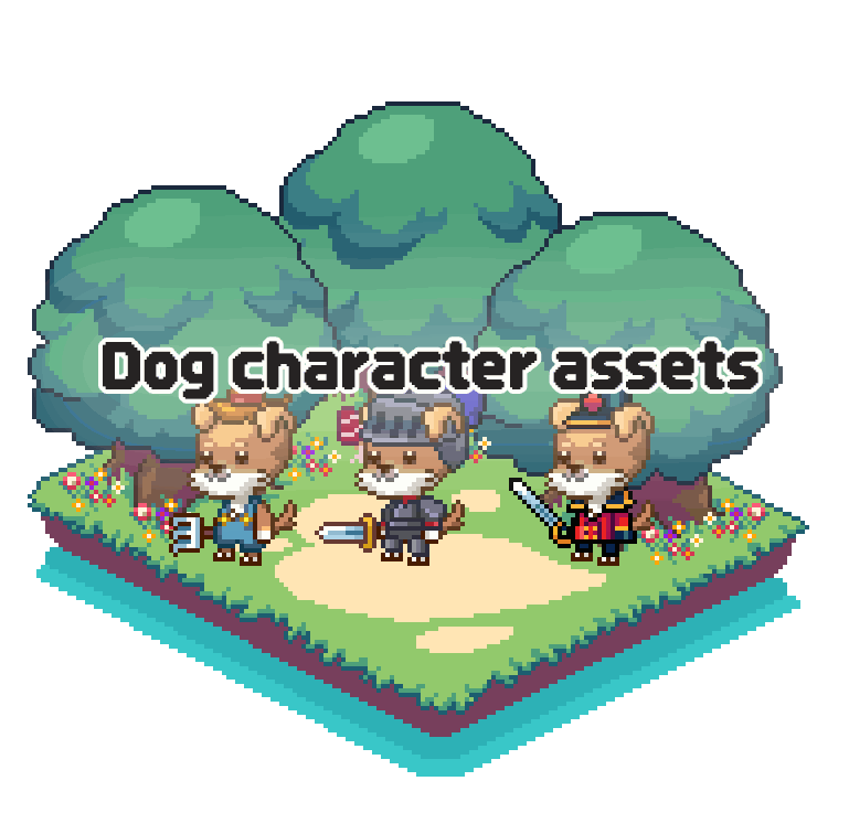 Pixelart Dog Character by HONEY DOT