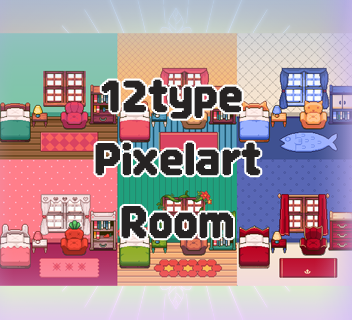 12 Room Graphic Asset Pack by HONEY DOT