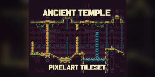 Ancient Temple - 16 Colour Tileset by aamatniekss