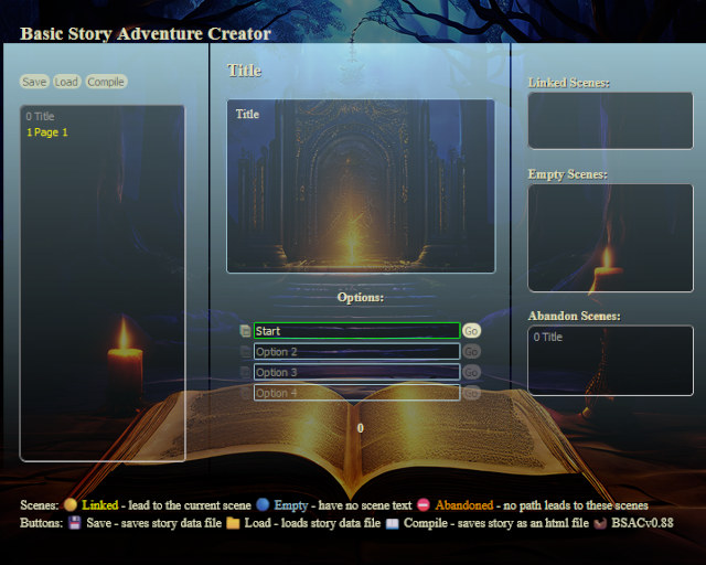 Basic Story Adventure Creator by giaks