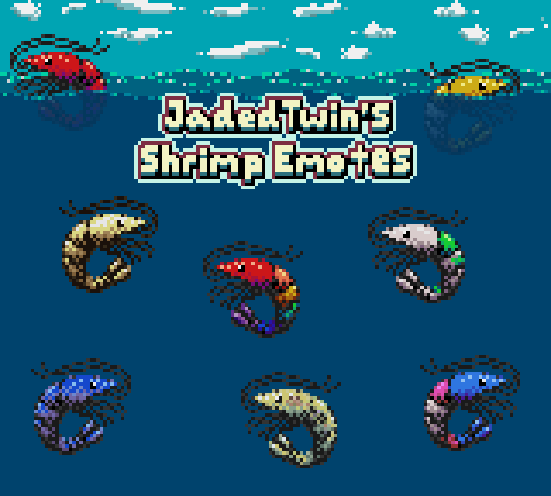 Shrimp Emote Pack by JadedTwin