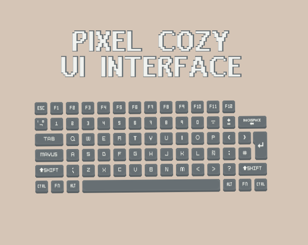 Cozy pixel art style UI Interface by Leonardo Castro