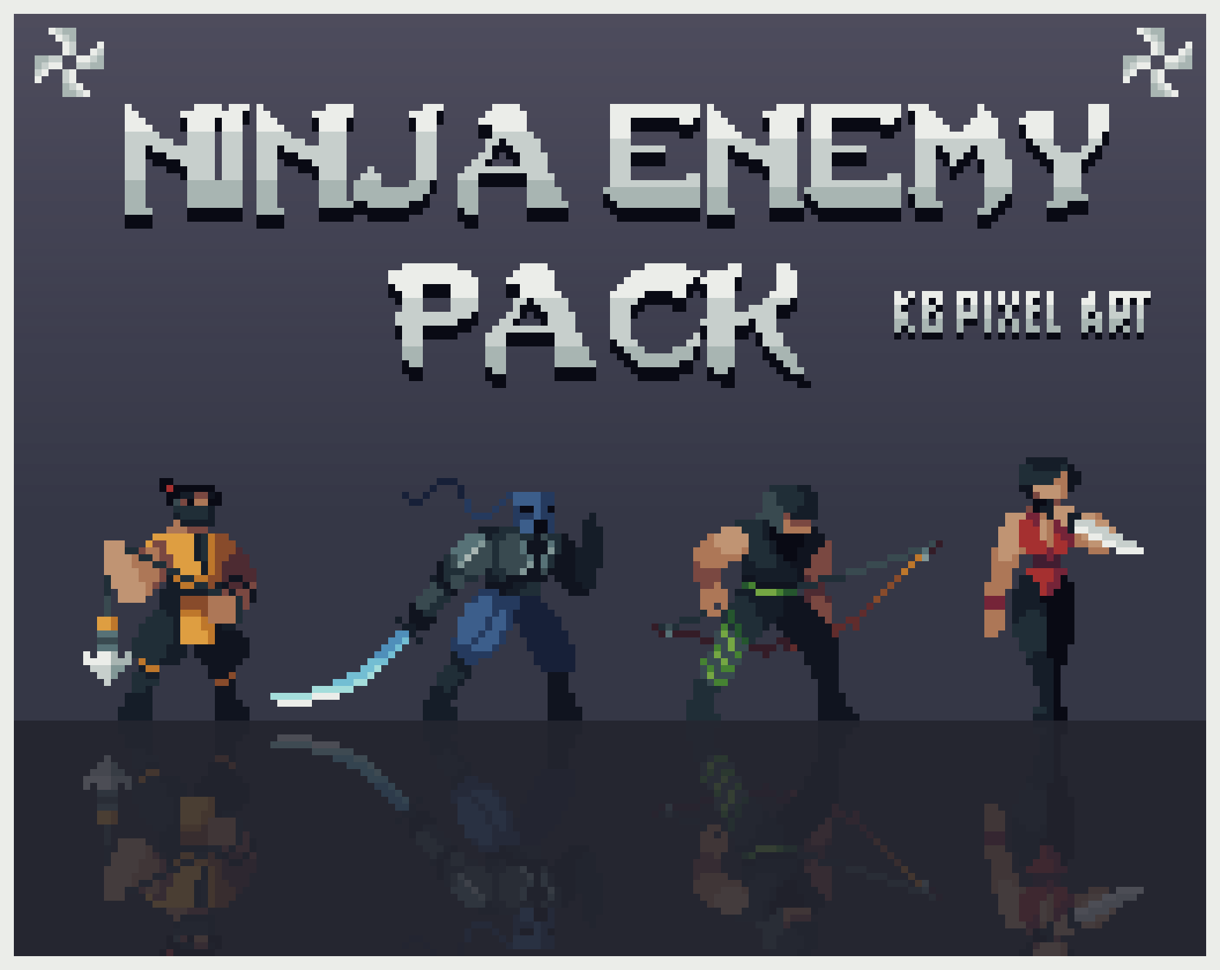 Ninja Enemy Pack by KBPixelArt