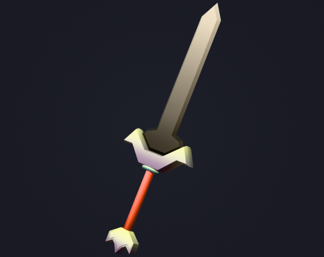 Low Poly Sword by Egideon