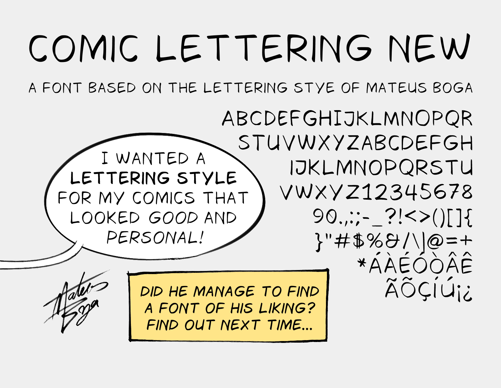 Comic Lettering New by OSG