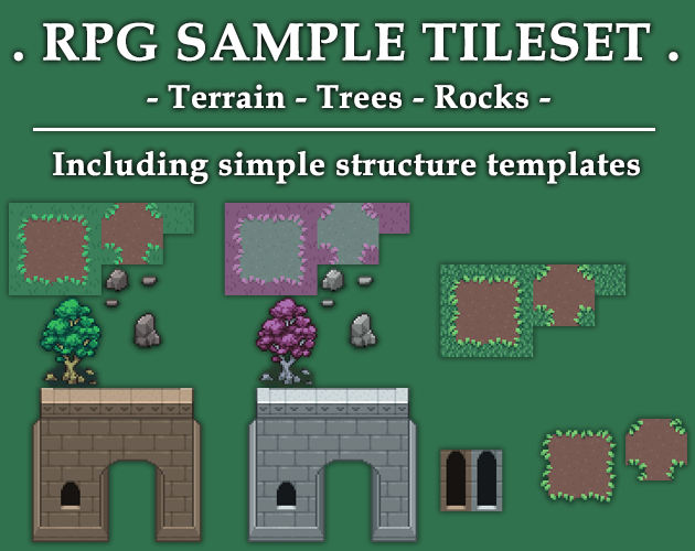 RPG Sample Tileset by Manx Pixels 🇮🇲