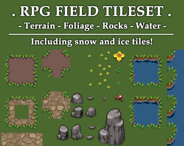 RPG Field Tileset by Manx Pixels 🇮🇲