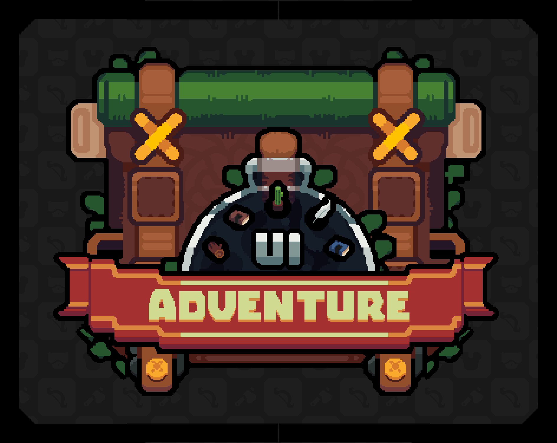 Adventure UI | UI Pixel Art Asset Pack by Gowl