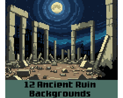 12 Ancient Ruins Backgrounds Assets - Pixelart / Pixel Art by ...