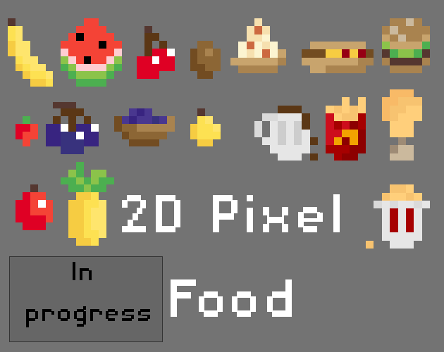 Perfect Pixel Fruit 2d Assets [FREE] by TheSavvyCow
