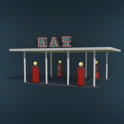 FS22 Vintage Gas Station by E55 Modding