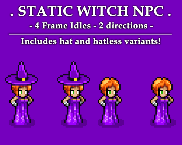 Witch NPC (Static) by Manx Pixels 🇮🇲