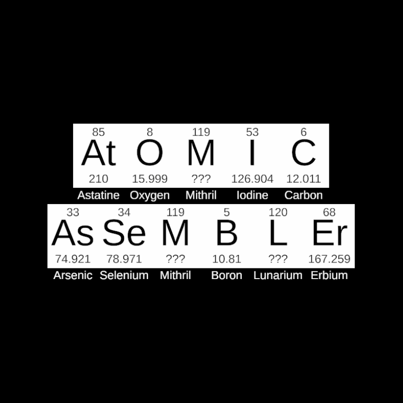 Atomic Assembler Demo by JamieMakes