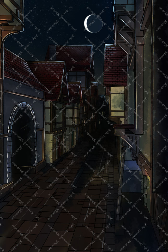 Nightly Streets Background by Selfmaiden Assets