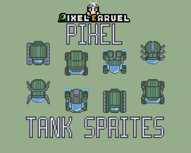 Pixel art Mockup Tanks by Pixel Carvel