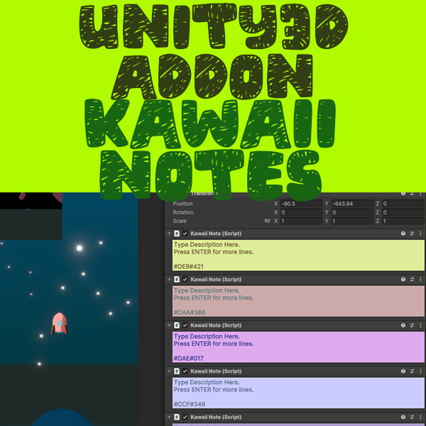 Kawaii Notes Addon for Unity3d by fablesalive games
