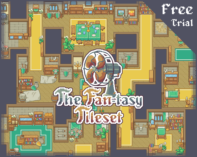 The Fantasy Tileset - Medieval Interiors by Ventilatore