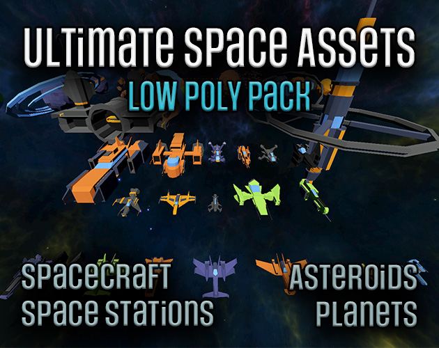 Ultimate Space Assets - LOW POLY Pack by BananaMyst Games