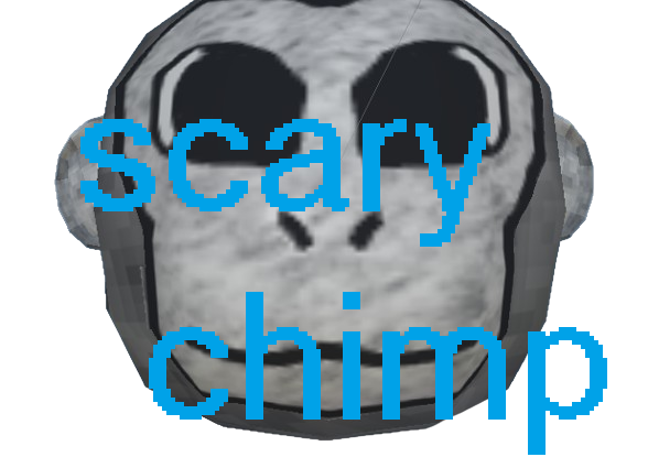 Scary chimp by eric9982