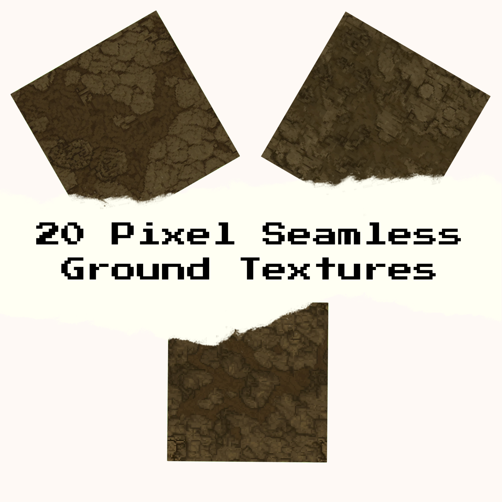 20 Ground Seamless Textures - Pixelart / Pixel Art Asset Pack by InKing