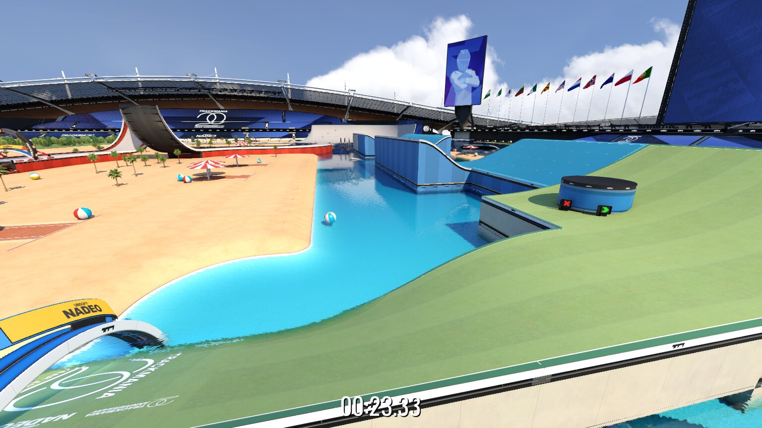 Trackmania Map - "Wipeout" by dzamie