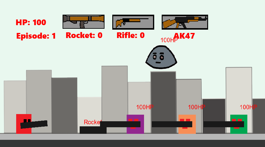 Commando Box Action Platformer Game by metons
