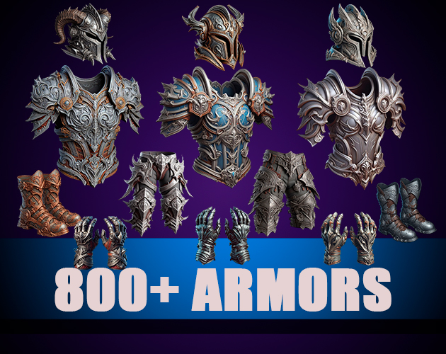 RPG Pack 11 - Armor Parts- 800+ Sprites by FortressSide