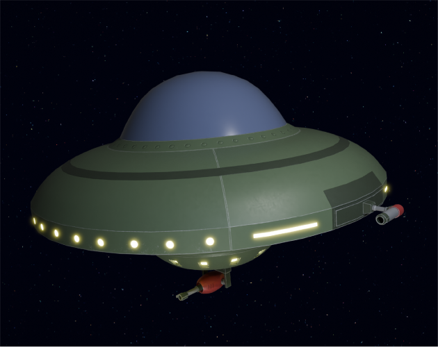 UFO Battleship 3D model by FlexUnit