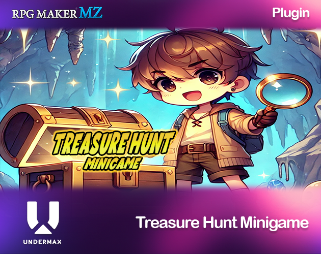 RPG MAKER MZ Plugin: Treasure Hunt Minigame by Undermax