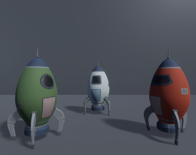 Cartoon Spaceship 3D model by FlexUnit