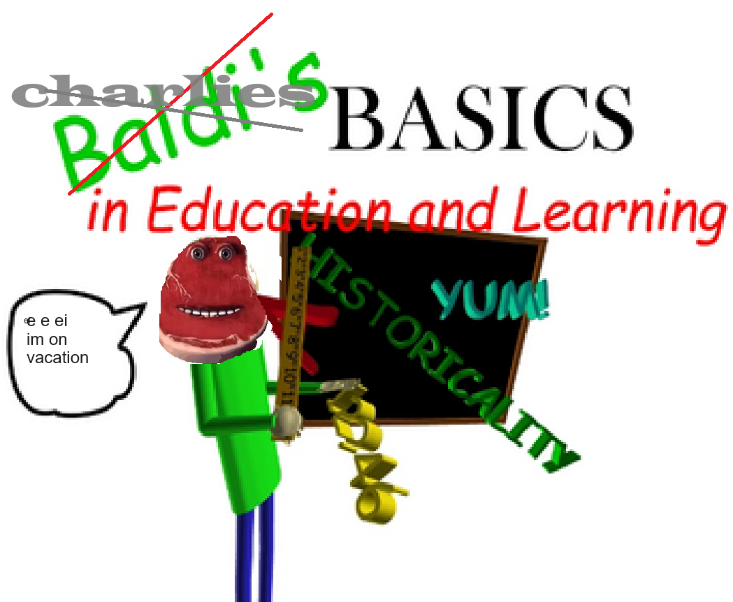 Charlie the steak basics an baldi basics mod V1 and V2 by Kahlemich