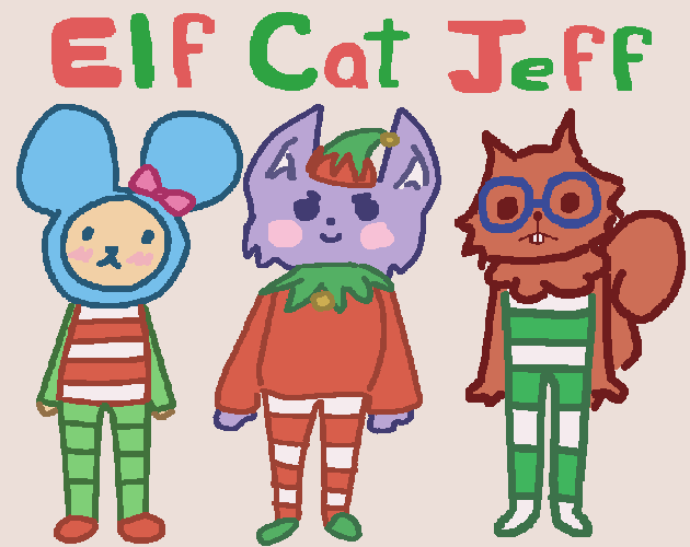 Elf Cat Jeff by Laureste