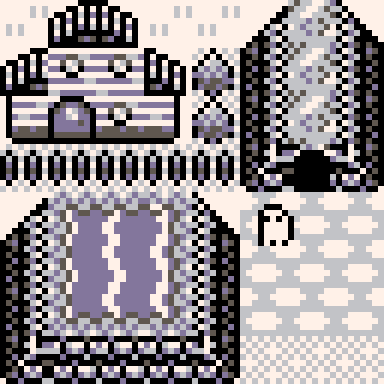 Monochrome Pixelmon 8x8 Tileset by taxicomics