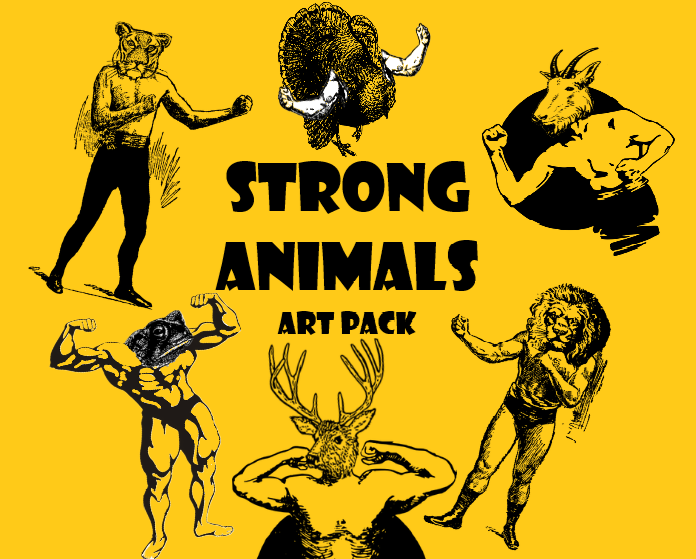 Strong Animals Art Pack by JunkyardTornado