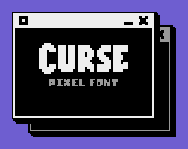 Pixel Font - CURSE by somepx