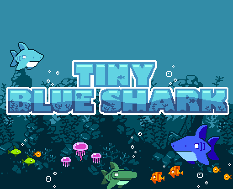 Tiny Blue Shark Assets by Alb_pixel Store